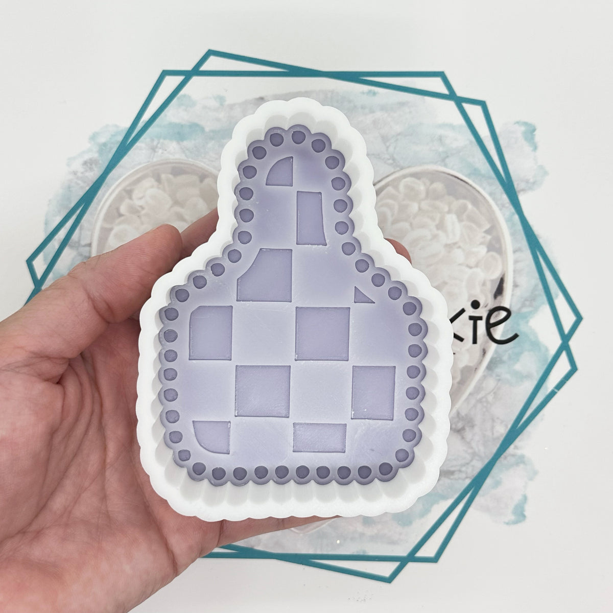 Checkered Ear Tag Freshie Mold – The Freshie Junkie, LLC