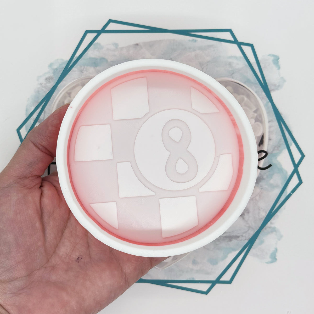 Checkered 8 Ball Freshie Mold – The Freshie Junkie, LLC