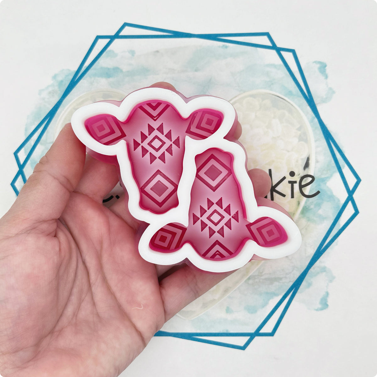 Aztec Cow VENT CLIP Freshie Mold – The Freshie Junkie, LLC