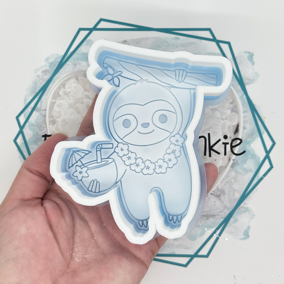 Hanging Summer Sloth Freshie Mold – The Freshie Junkie, LLC