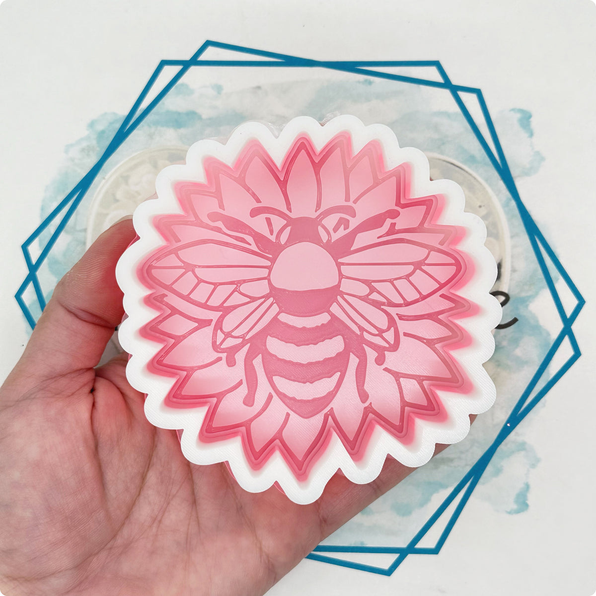 Sunflower & Bee Freshie Mold – The Freshie Junkie, LLC