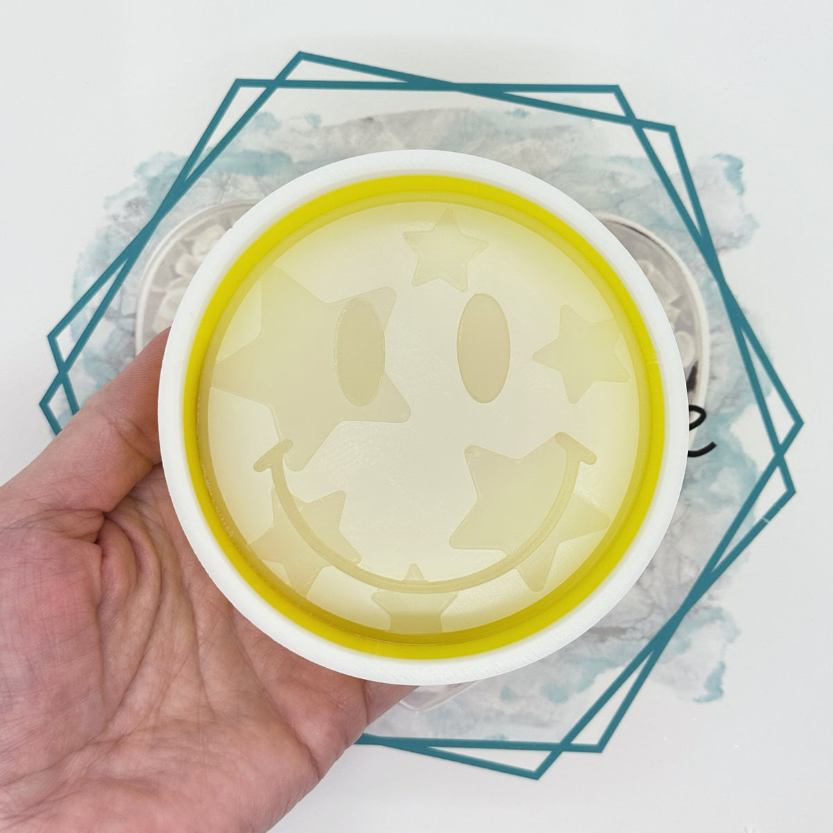 Smiley with Stars Face Freshie Mold – The Freshie Junkie, LLC