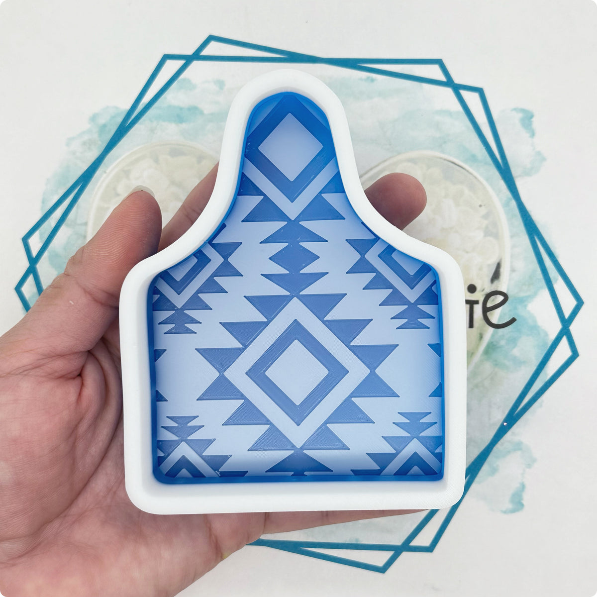 Aztec Ear Tag Freshie Mold – The Freshie Junkie, LLC