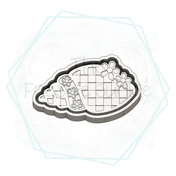 Checkered Seashell Freshie Mold – The Freshie Junkie, LLC
