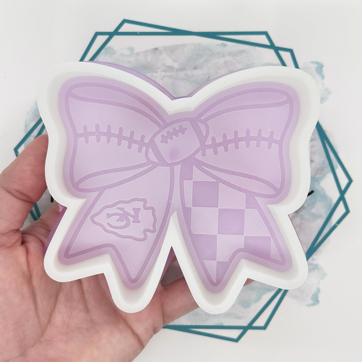 Football Bow (Team Logos) Freshie Mold – The Freshie Junkie, LLC