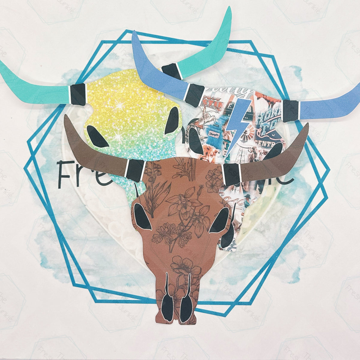 Aztec Bull Skull Cardstock Grab Bag – The Freshie Junkie, LLC